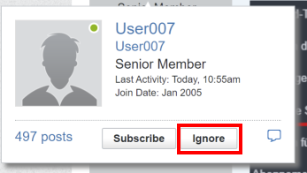 Ignore Button